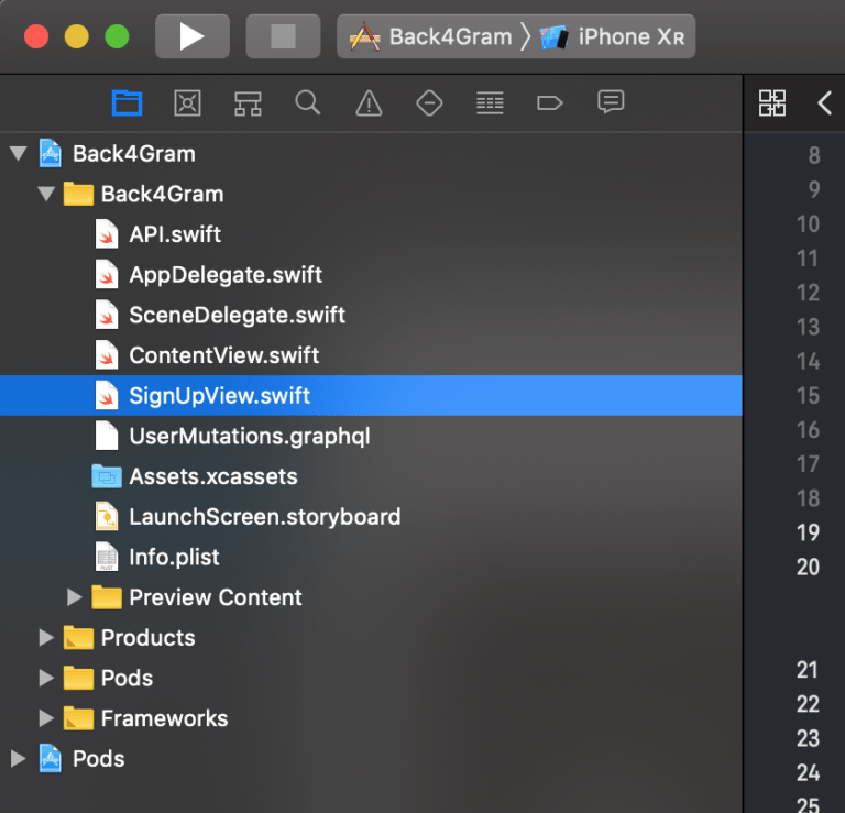 Instagram clone using SwiftUI and GraphQL