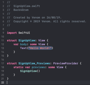 Instagram clone using SwiftUI and GraphQL