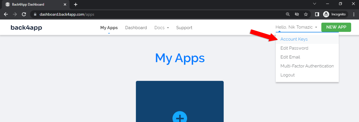 accountkeys1 | Your Application's Backend, Simplified