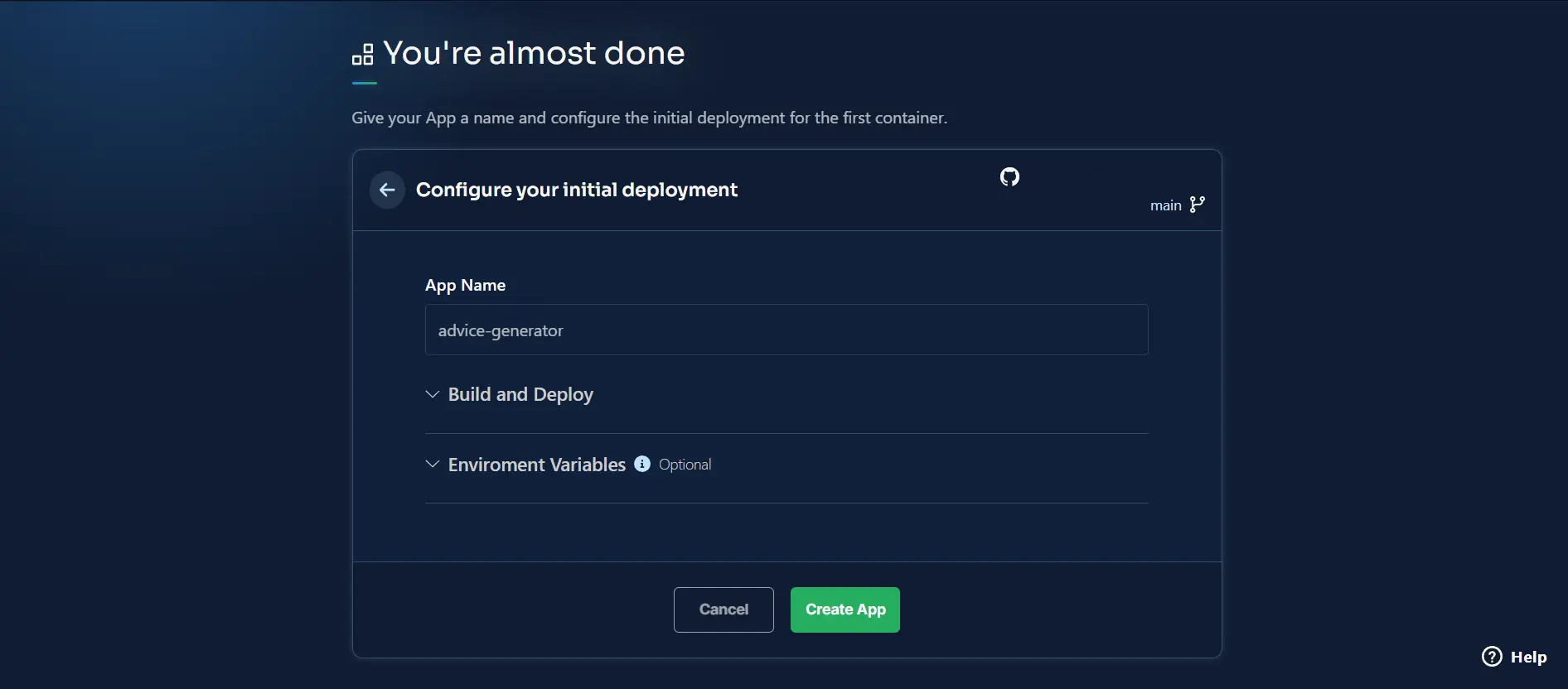 configure-deployment | Your Application's Backend, Simplified
