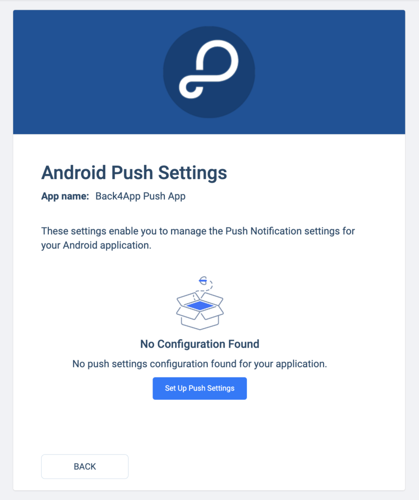 dashboard_back4app_push_empty | Low code backend that helps you build apps faster and scale easily